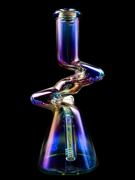 Electroplated Zig Zag Beaker Bong (10") – HRS