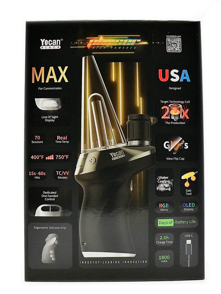 Yocan Black - Phaser Max Portable Electric Dab Rig – HRS