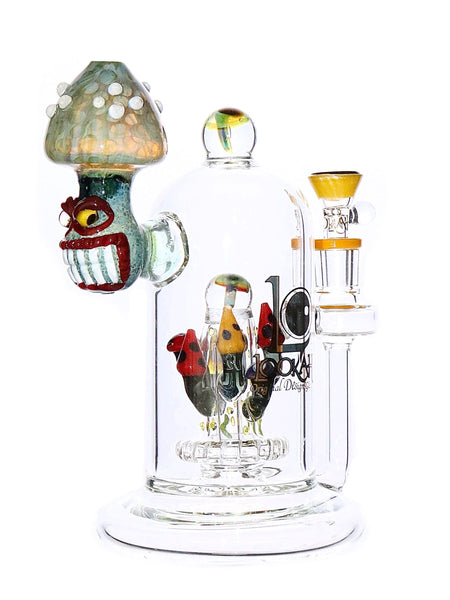 Lookah Glass - Giant Chambered Mushroom Monster Showerhead Perc Rig (9 ...