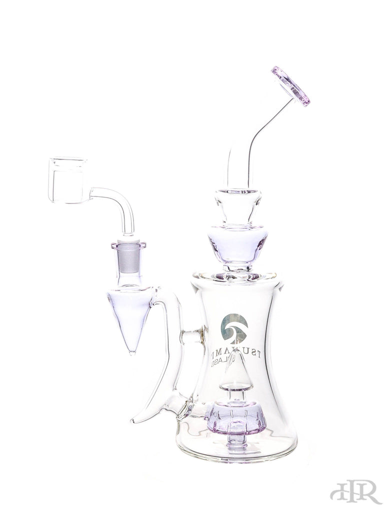 Tsunami Glass - Concentrate Showerhead Pyramid Perc Dab Rig (10") – HRS
