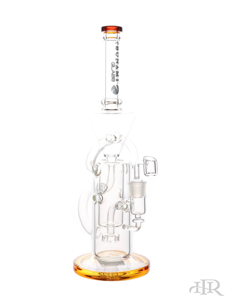 Tsunami Glass - Showerhead Swiss Recycler Dab Rig (15″) – HRS
