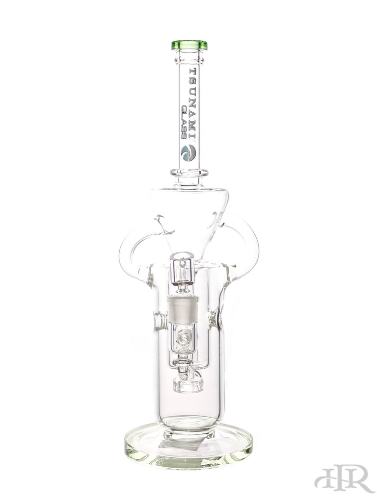 Tsunami Glass - Showerhead Swiss Recycler Dab Rig (15″) – HRS
