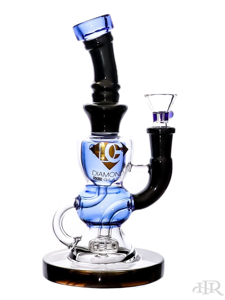 Diamond Glass - Showerhead Ball Klein Recycler Rig (8") – HRS