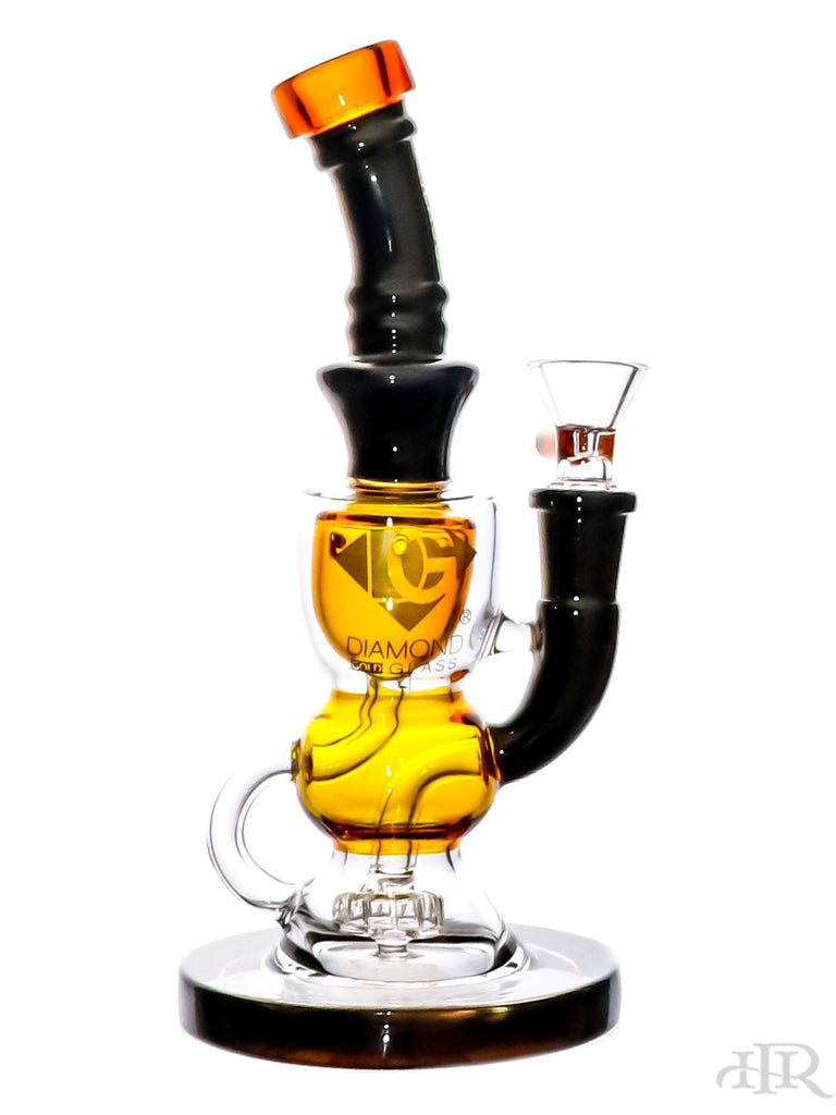 Diamond Glass - Showerhead Ball Klein Recycler Rig (8") – HRS