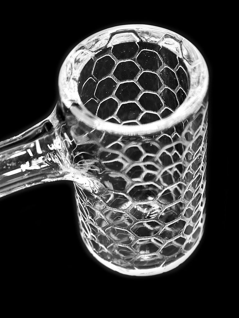 Long Island Quartz Beveled Edge Etched Banger - Honeycomb – HRS