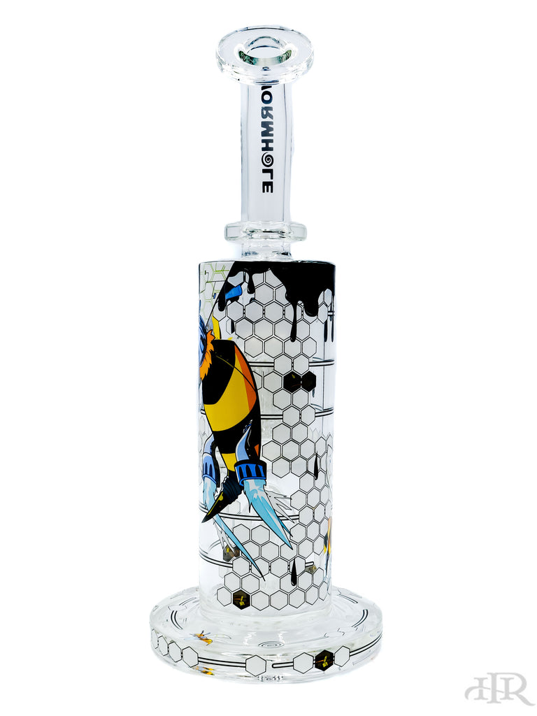 Wormhole Glass - Robotic Bee Fortress Double Tree Perc Flower Tube (12 ...
